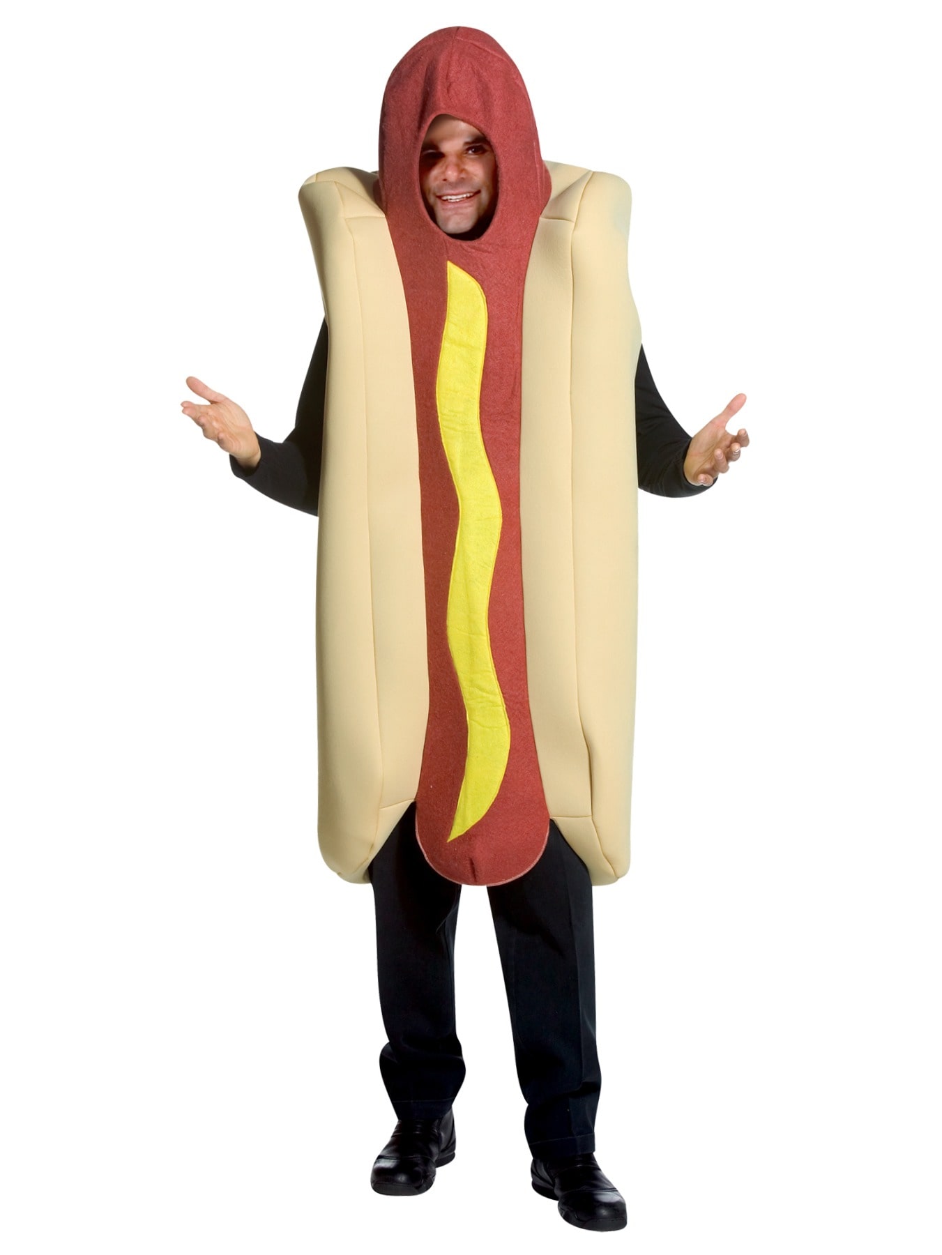 Buy Hobbypos Hot Dog Deluxe Halloweenie Fast Food Footy Match Mens ...