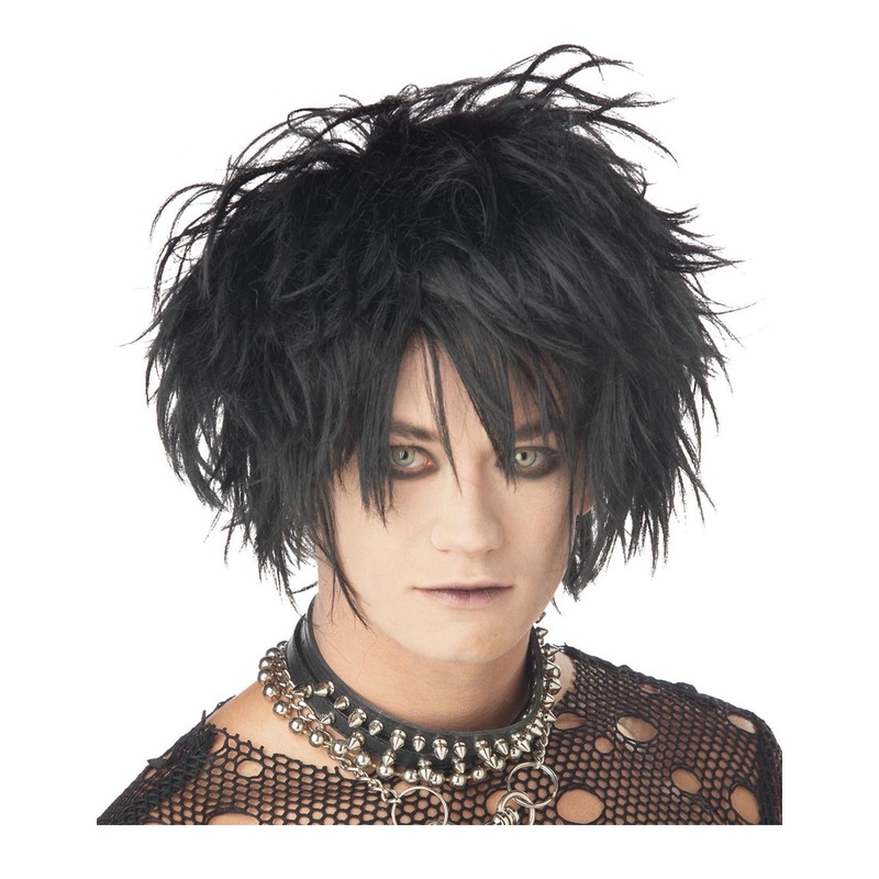Buy Hobbypos Midnight Fiend Punk Rock Vampire Twilight Costume Men Wig ...