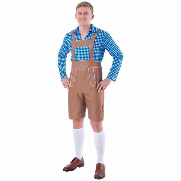 Buy Oktoberfest Men German Lederhosen Bavarian Adult Mens Costume ...
