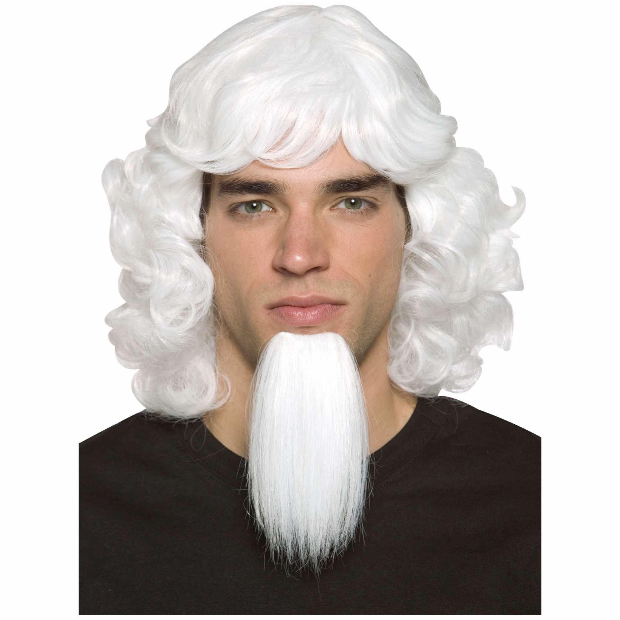 Buy Uncle Sam Style US American Patriotic Old Mens Costume Wig Goatee ...