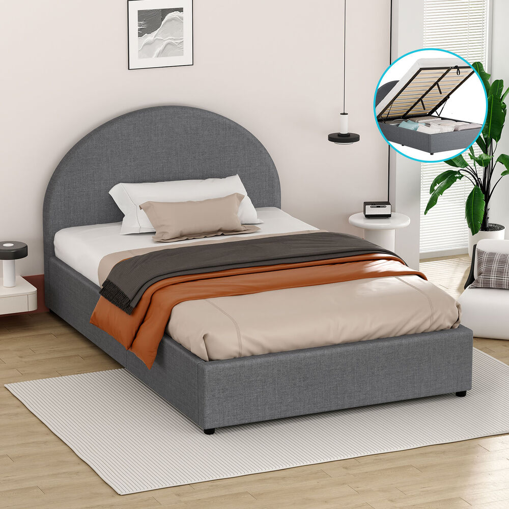 Buy ALFORDSON Bed Frame Gas Lift Base King Single - MyDeal Australia