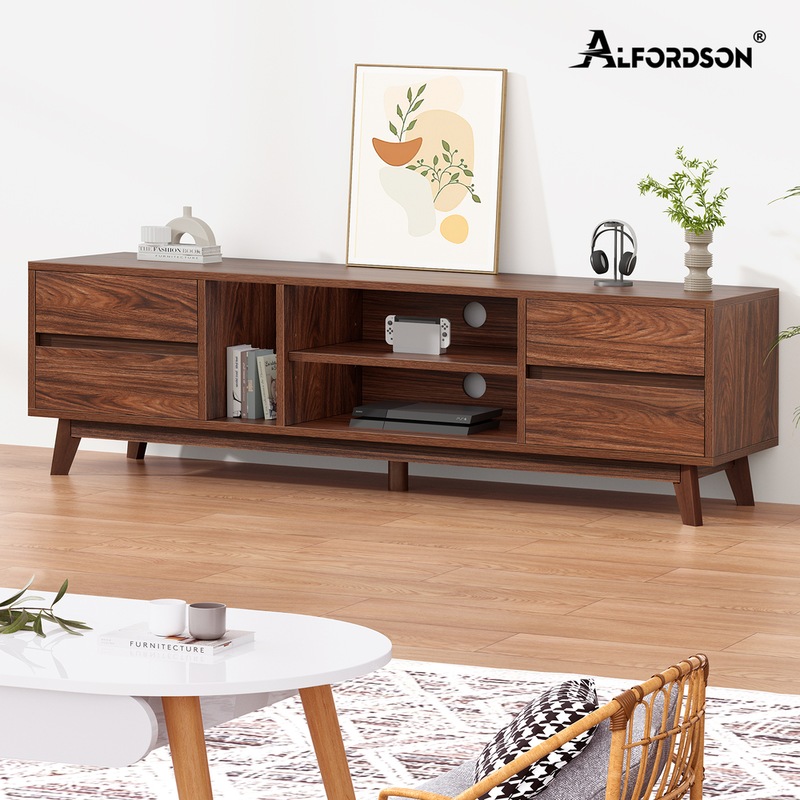 Buy ALFORDSON Entertainment Unit 180cm TV Cabinet Stand Drawer Shelf ...