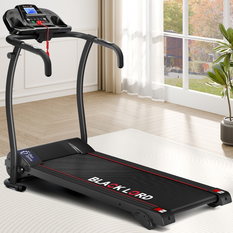 BLACK LORD Treadmill Electric Exercise Running Machine Foldable Home ...