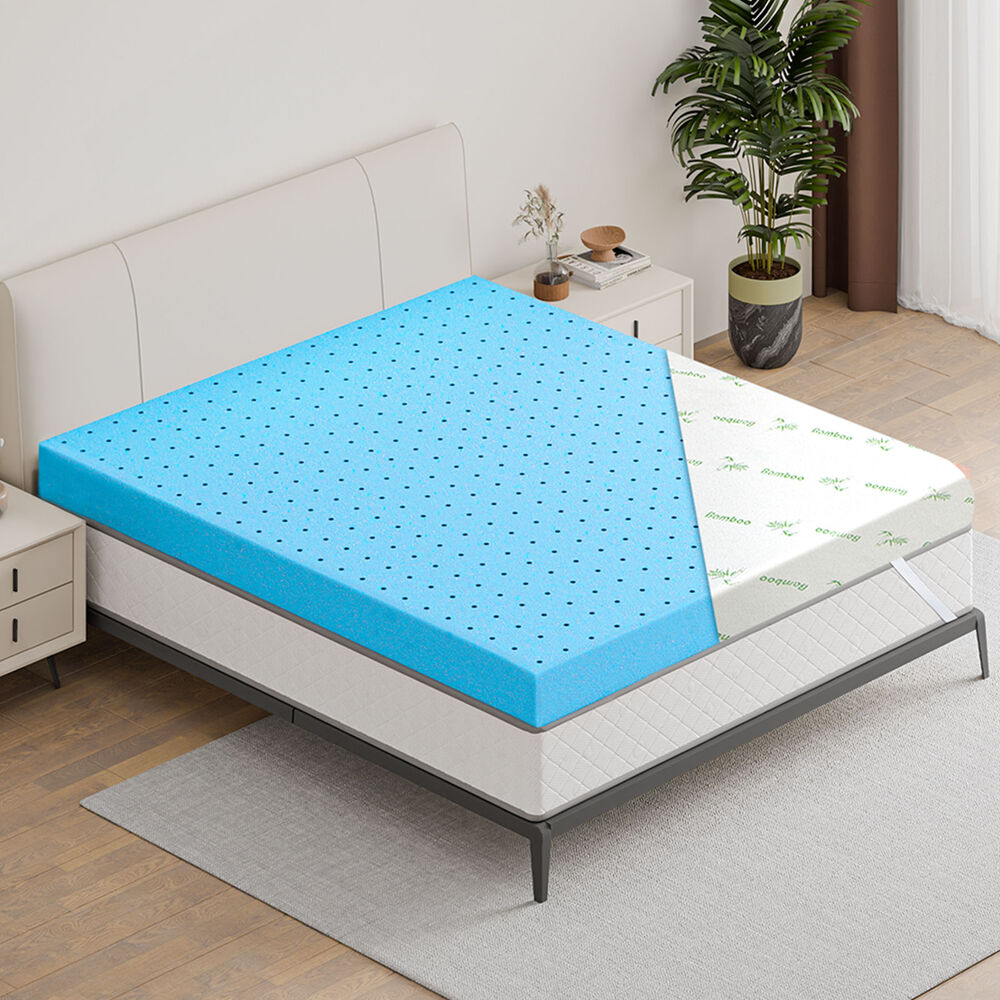 Buy STARRY EUCALYPT Memory Foam Mattress Topper Ventilated Gel 12cm ...