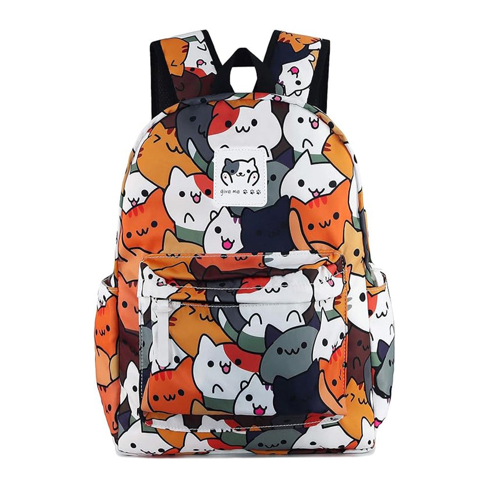 Buy Hansona Cute Cat Print Backpack For Girls and Boys - MyDeal Australia