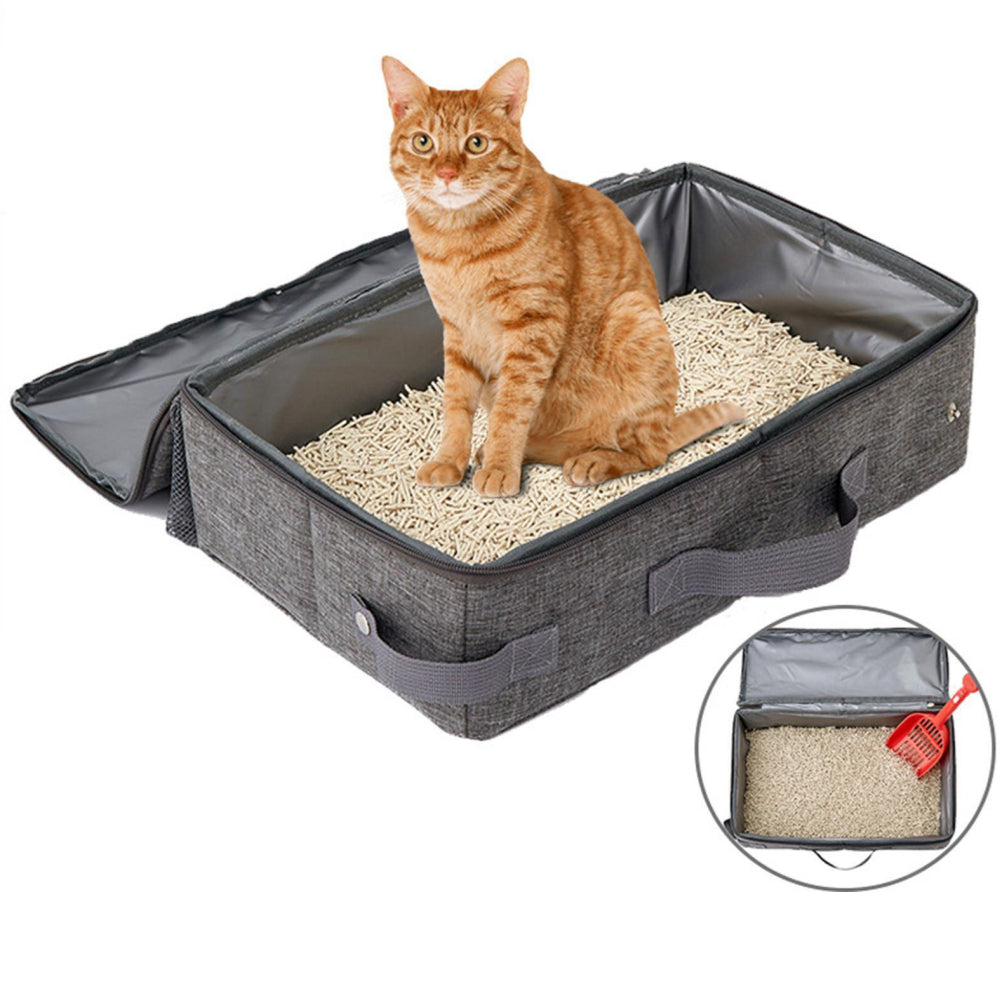 Buy Hansona Versatile Foldable Cat Litter Box with Shovel - MyDeal ...