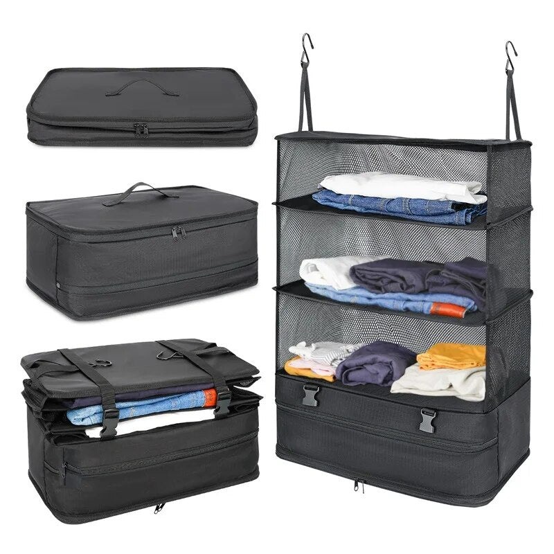Buy Hansona Travel Essentials Hanging Packing Cubes Laundry Storage ...