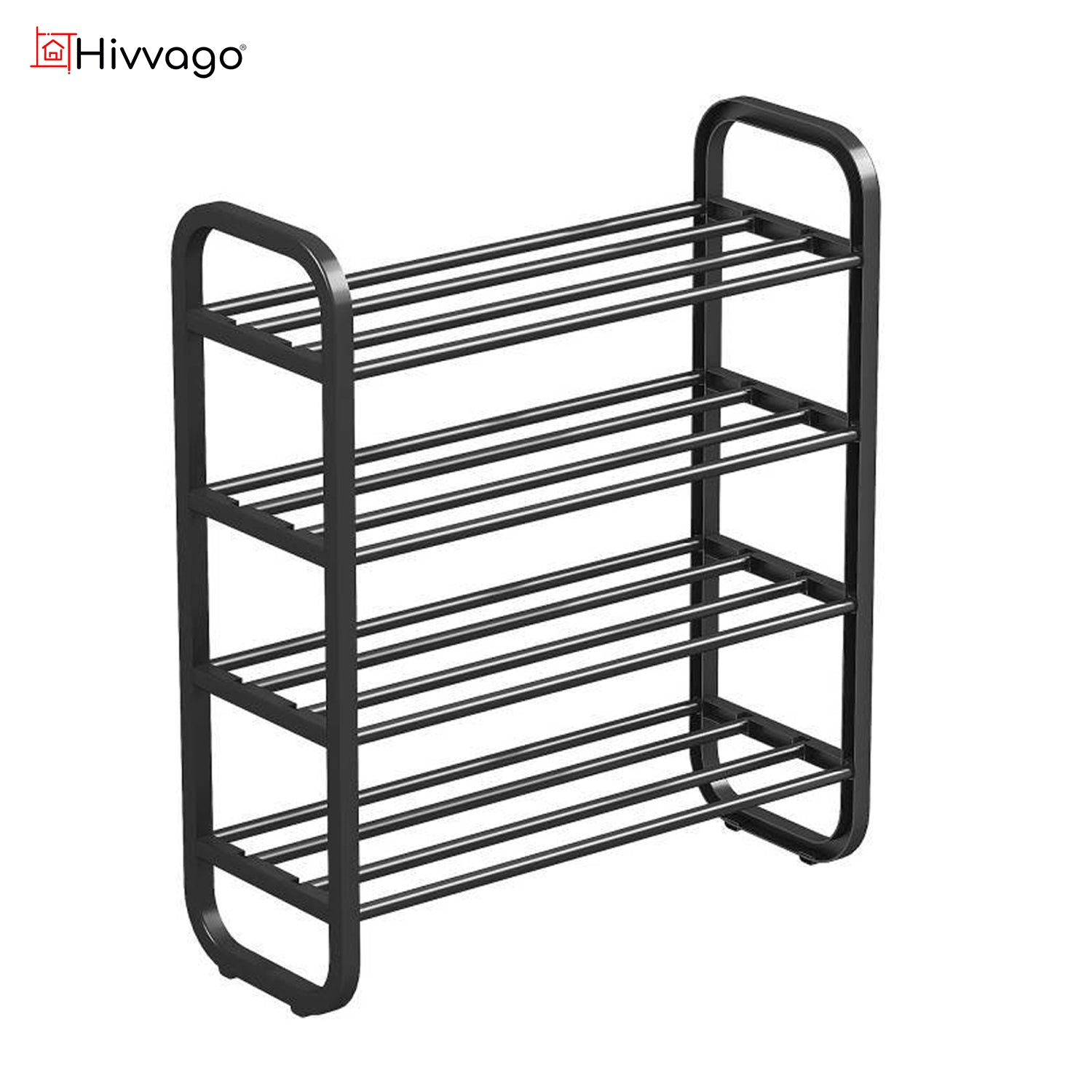 Buy Hivvago 4-Layer Shoe Rack – Compact Steel Frame Organizer for ...
