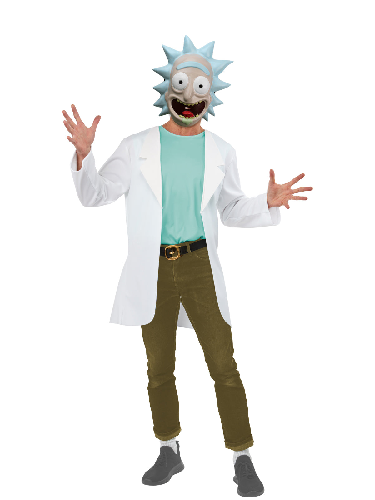 Buy Rick and Morty Rick Sanchez Costume with Lab Coat, Top and Vacuform ...