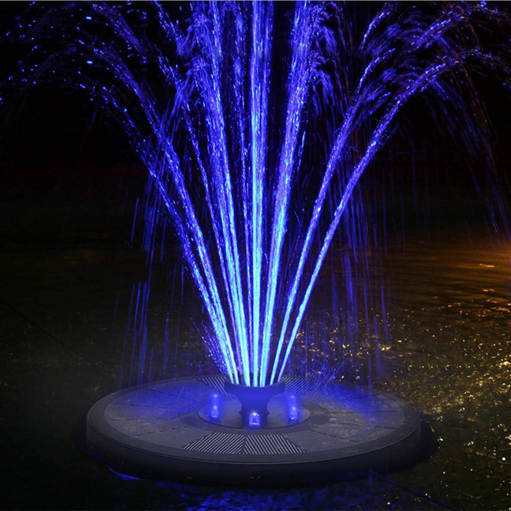 Buy Solar Powered Water Fountain with Decorative LED Lights - MyDeal ...