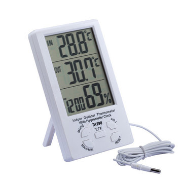 Buy Large Screen Thermometer Hygrometer Indoor Outdoor Digital Display ...