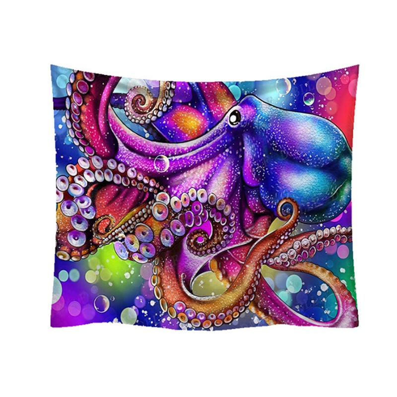 Buy T19 95*73cm Colorful Octopus Hanging Cloth Psychedelic Abstract ...
