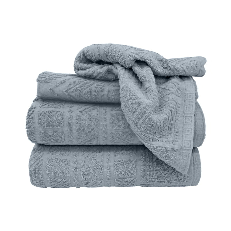 Buy Bas Phillips Persia 4 Piece Prussian Blue Towel Pack - MyDeal Australia
