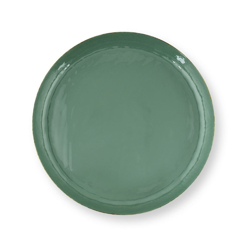 Buy PIP Studio Enamelled Dark Green Round Tray - MyDeal Australia