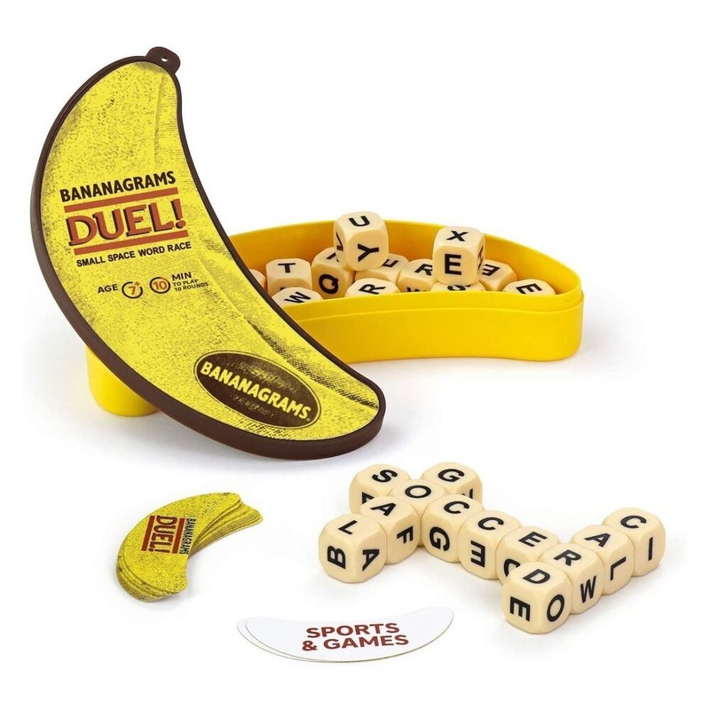 Buy Bananagrams Duel Two Player Alphabet Cubes Tile Grid Tabletop Word Game Mydeal
