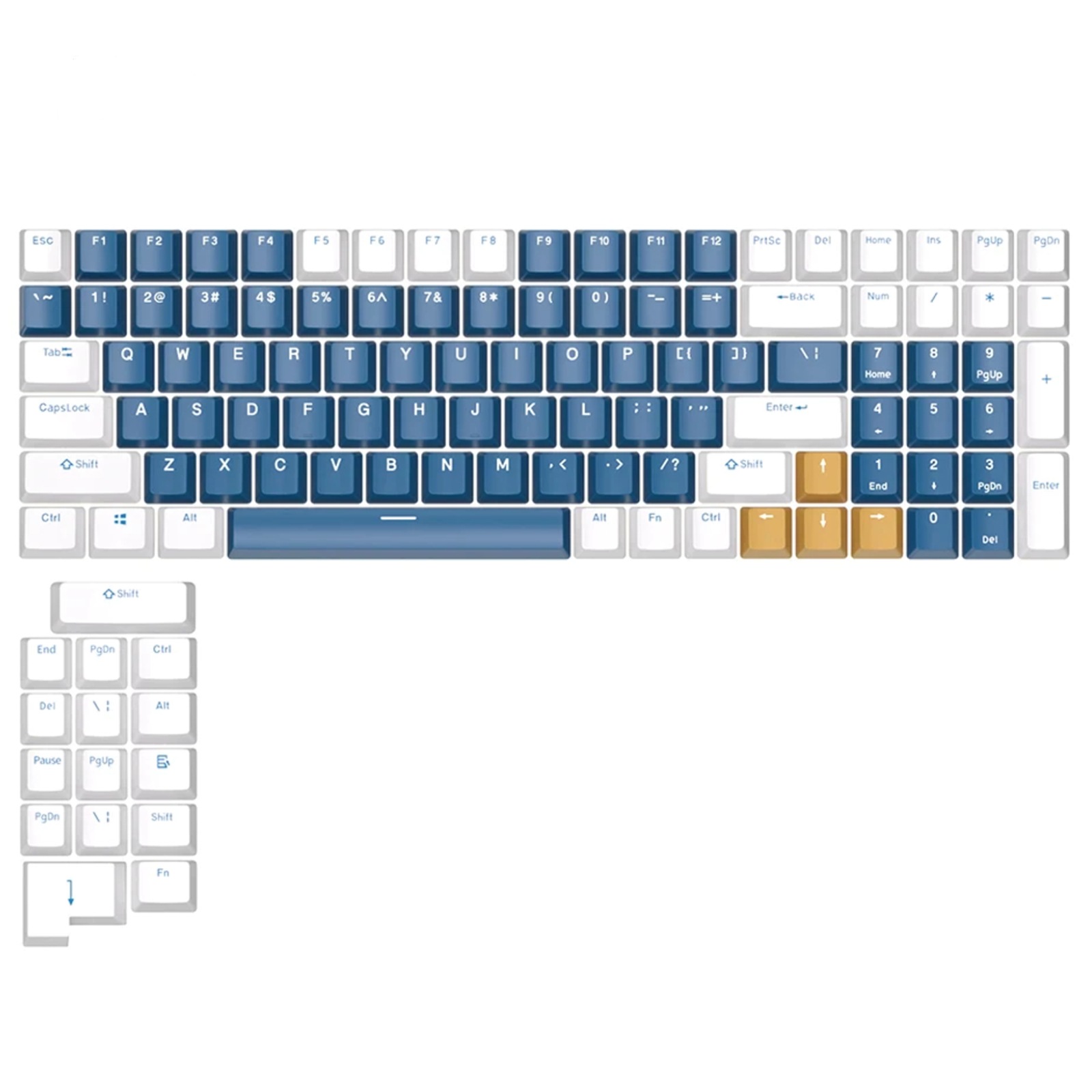 Buy Royal Kludge RK1105 Double Shot Colorblock PBT MX Mechanical ...