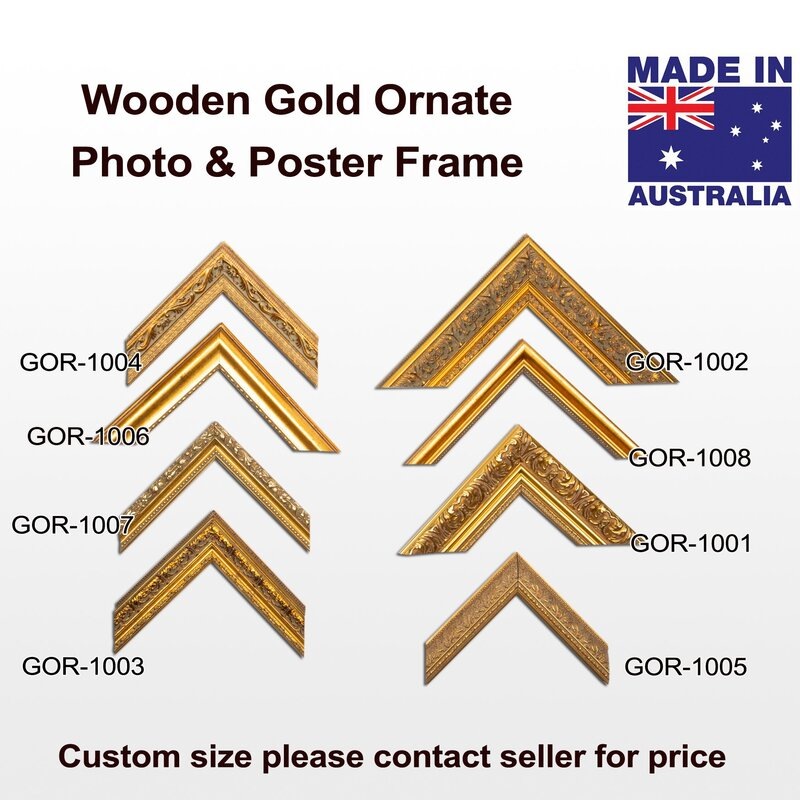 Buy Wooden Ornate Gold, Classic gold photo frame A0, A1, A2, A3, A4 ...