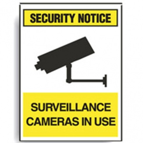 Buy [Preorder] Brady Security Notice Surveillance Cameras In Use Sign ...