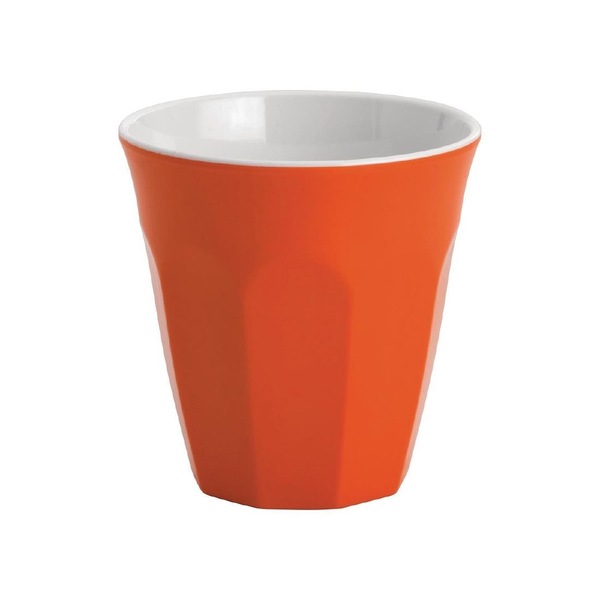 Buy Gelato Melamine Orange/White Tumbler - 90mm 300ml (Box 12) - MyDeal ...
