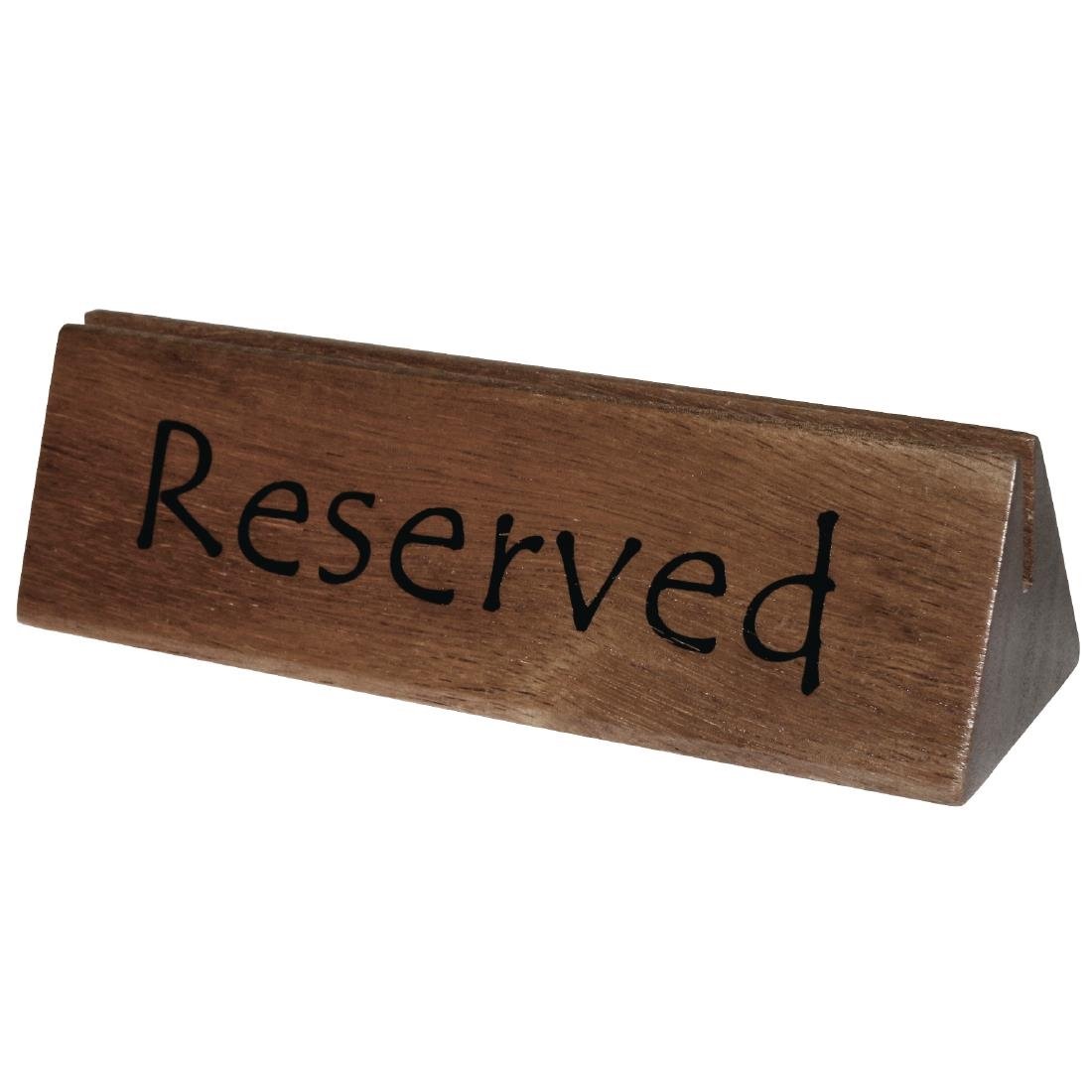 Buy Wooden Reserved Sign/Menu Holder (Pack 10) - MyDeal Australia