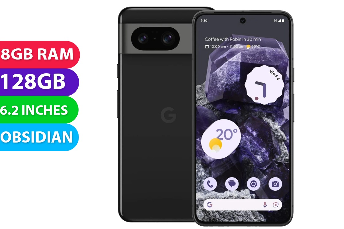 Buy Google Pixel 8 (128GB, Obsidian) Australian Stock - Excellent ...