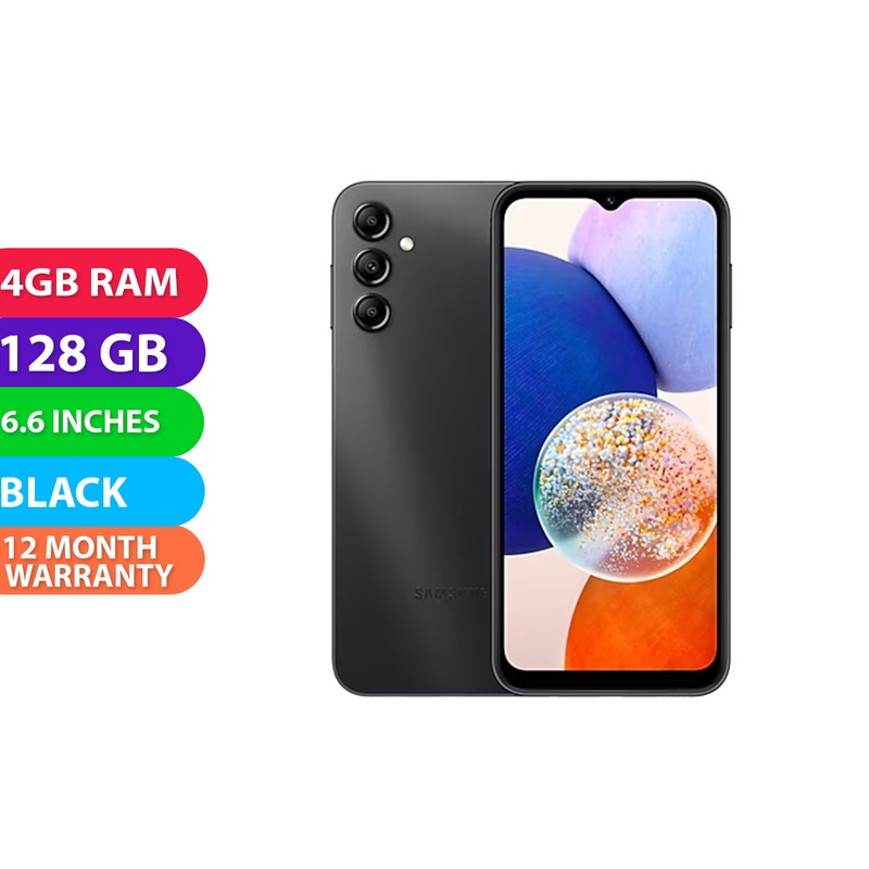 Buy Samsung Galaxy A14 Dual SIM 5G (4GB RAM, 128GB, Black) - BRAND NEW ...