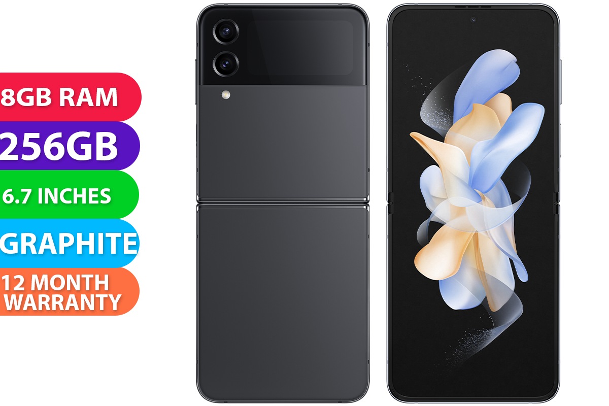 Buy Samsung Galaxy Z Flip 4 (256GB, Graphite) - BRAND NEW - MyDeal ...
