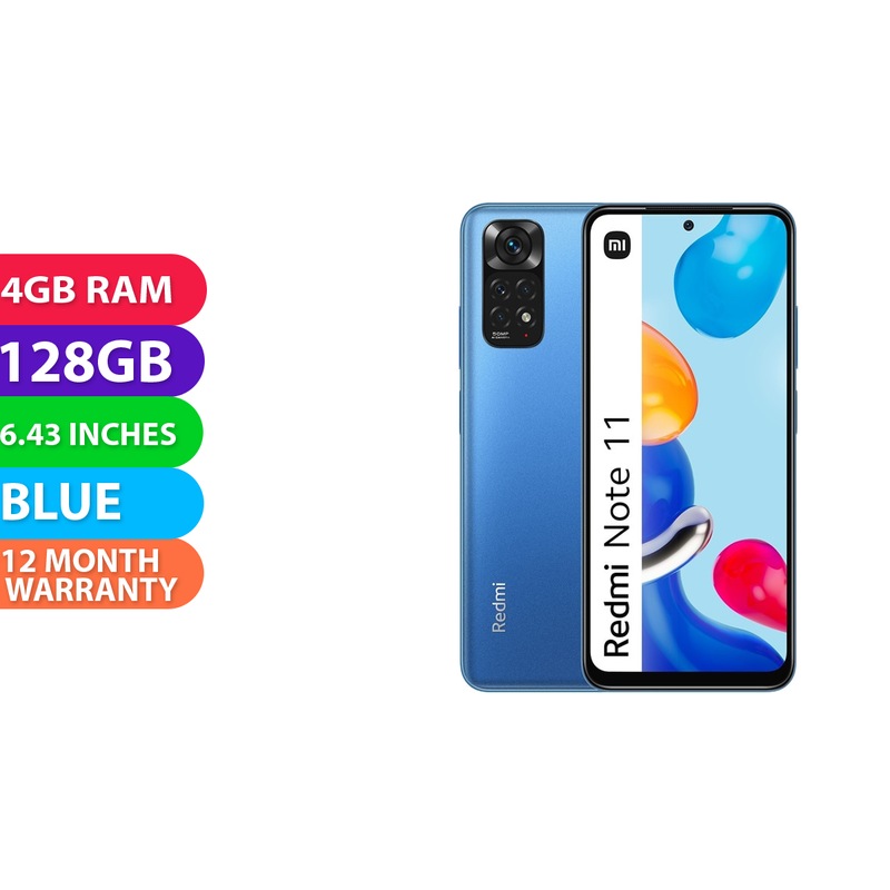 Buy Xiaomi Redmi Note 11 NFC (4GB RAM, 128GB, Twilight Blue) - BRAND ...