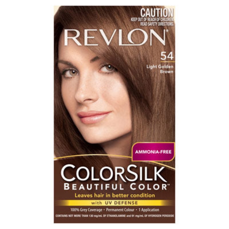 Buy Revlon ColorSilk Hair Color No. 54 Light Golden Brown - MyDeal