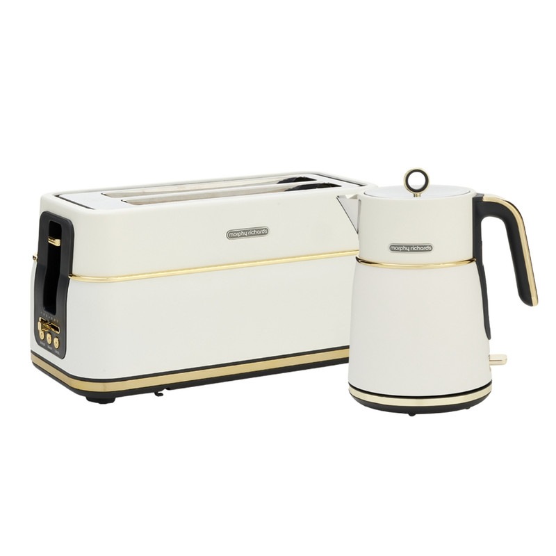 Buy Morphy Richards Signature Soft Gold 1.5L Kettle & 4 Slice Toaster ...