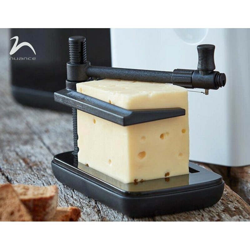 Buy Nuance Cheese Box Container with Slicer - Black - Gift Boxed - MyDeal