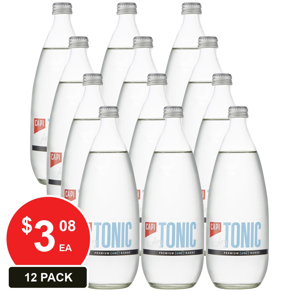 Buy CAPI 750ML DRY TONIC WATER 12 PACK - MyDeal Australia