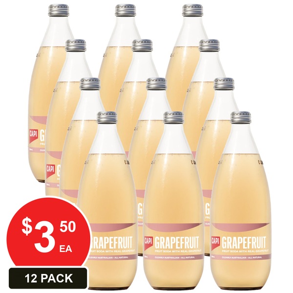 Buy CAPI 750ML GRAPEFRUIT 12 PACK - MyDeal Australia