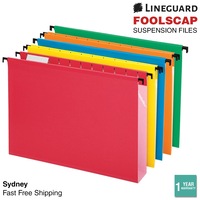 Buy 25x Suspension Files Foolscap Hanging Files Folders Tabs Colours ...