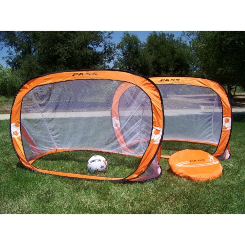 Buy 2x Pop Up Soccer Goals Football Net Kids Portable Mini Foldable Pop ...