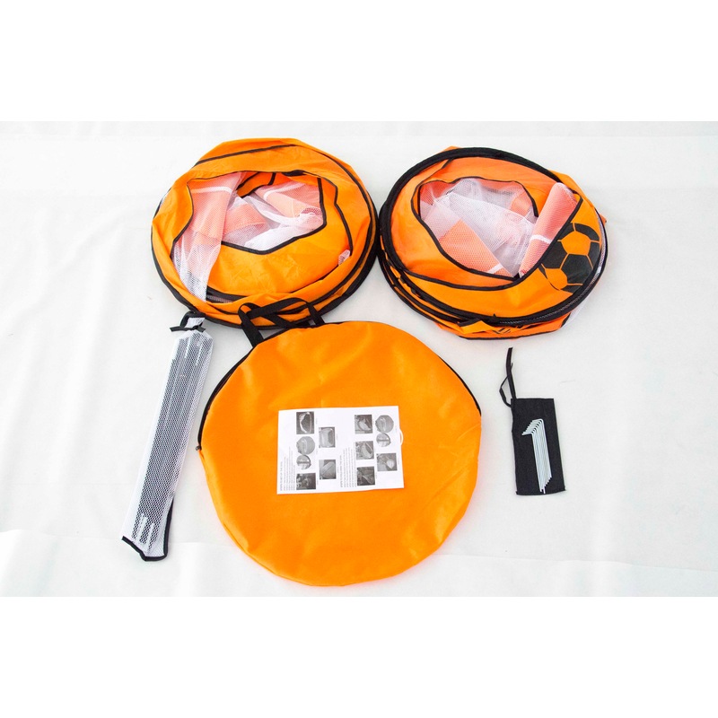 Buy 2x Pop Up Soccer Goals Football Net Kids Portable Mini Foldable Pop ...