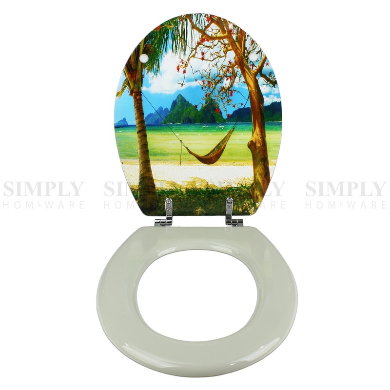 Buy Toilet Seat and Cover Lid Designer Hard Bathroom Covers WC Bath ...