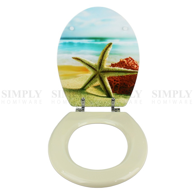 Buy Toilet Seat and Cover Lid Designer Hard Bathroom Covers WC Bath ...