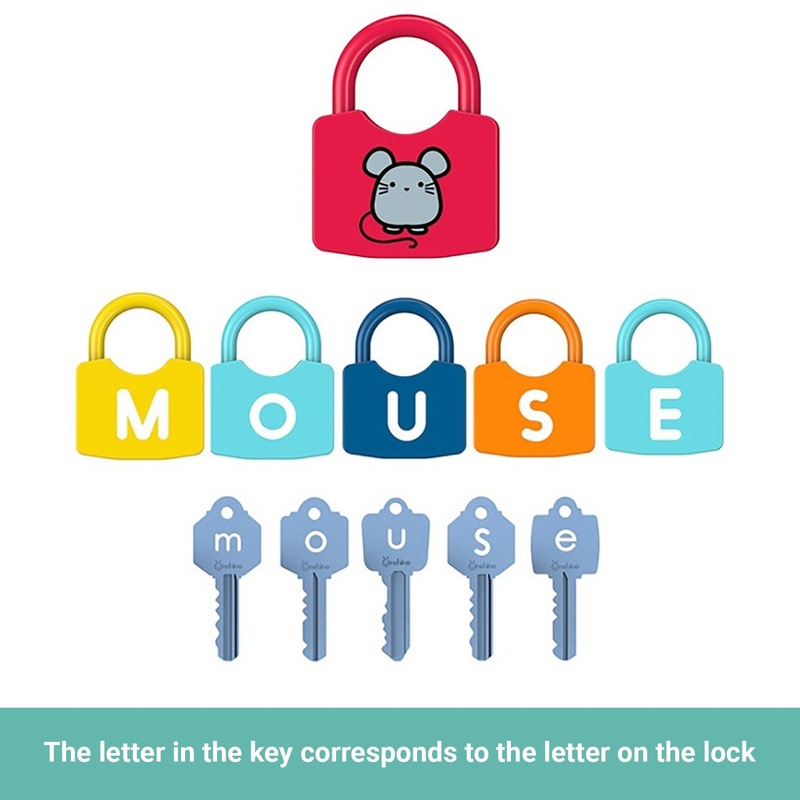 Truboo Kids Learning Locks Toy ABC Alphabet Numbers Educational Keys ...