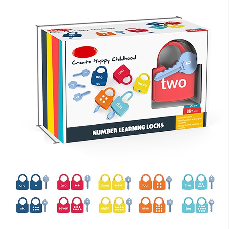Truboo Kids Learning Locks Toy ABC Alphabet Numbers Educational Keys ...