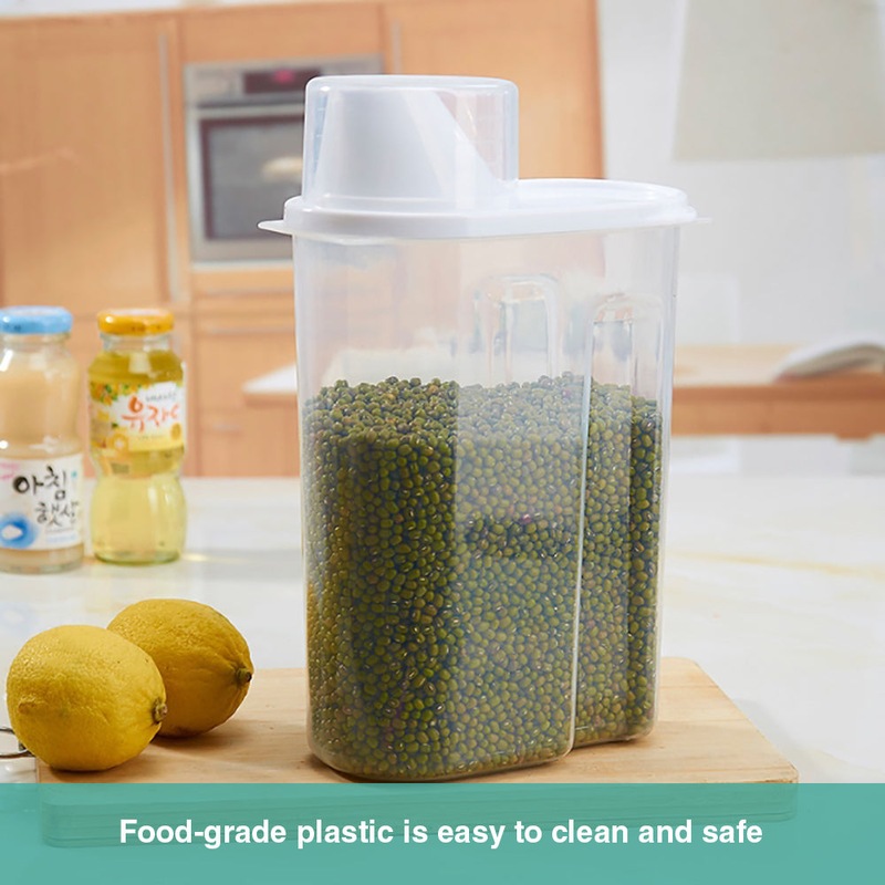 Buy Wasel Plastic Dried Food Storage Containers Lids Box Jars Airtight ...