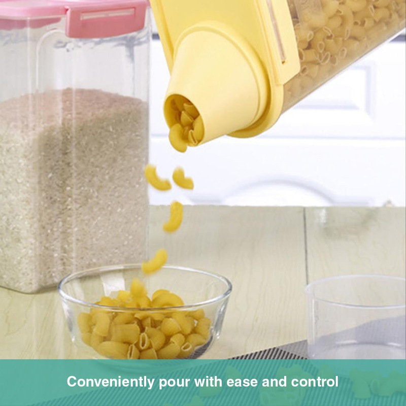 Buy Wasel Plastic Dried Food Storage Containers Lids Box Jars Airtight ...