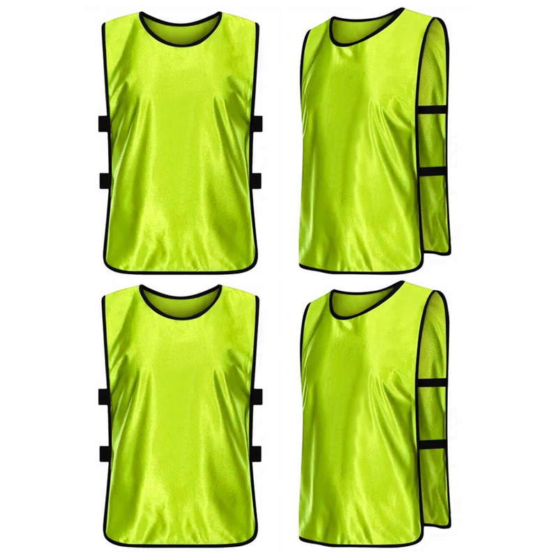 Buy 4 Pack Pinnies Scrimmage Vests Soccer Bibs Team Practice Jerseys ...
