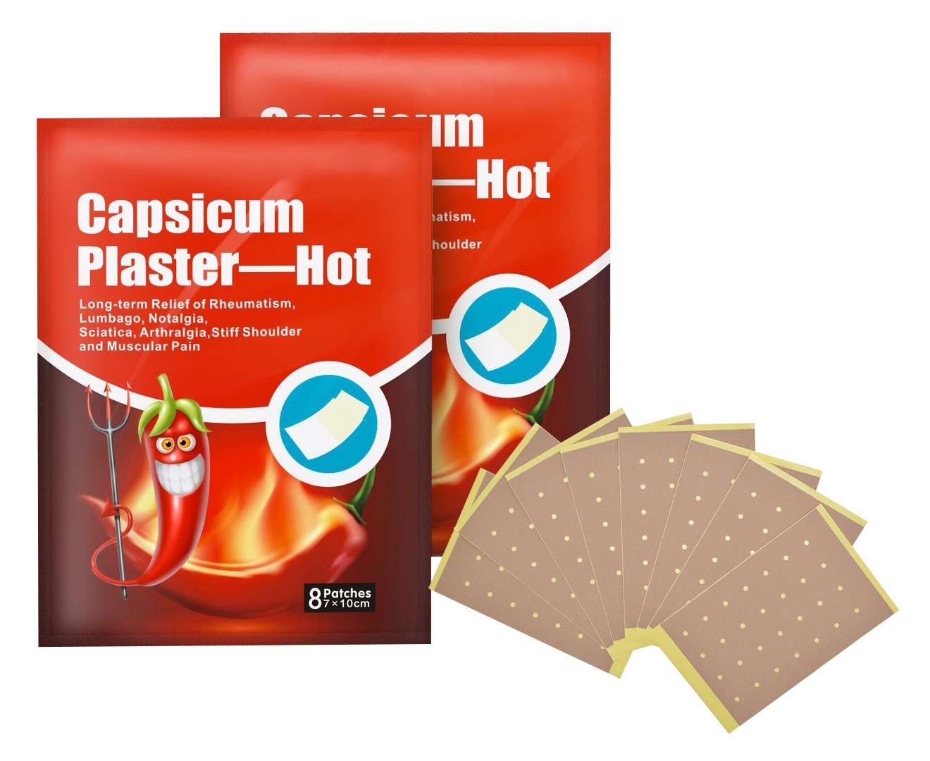 Buy 40/64/80/120pcs Capsicum Plaster Hot Herbal Patches for Muscle ...