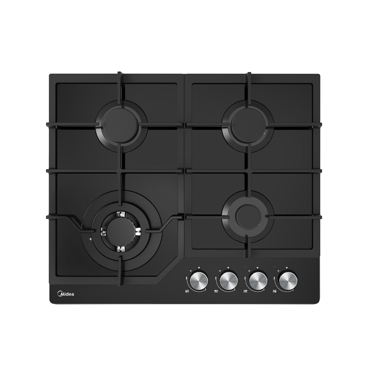 Buy Midea 60cm Gas Glass Cooktop with 4 Burners Black - MyDeal Australia