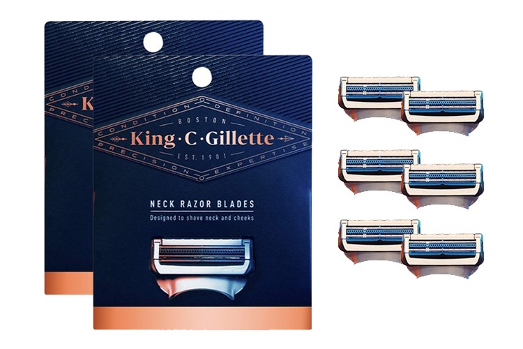 Buy King C. Gillette Neck Razor Blades 6 Pack - MyDeal Australia