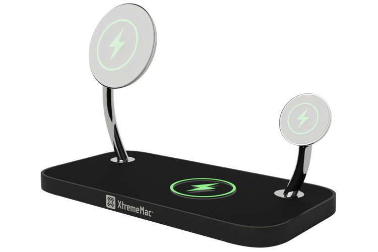 Buy XtremeMac X-Mag Pro 3-in-1 Wireless Charger Apple MagSafe Certified ...