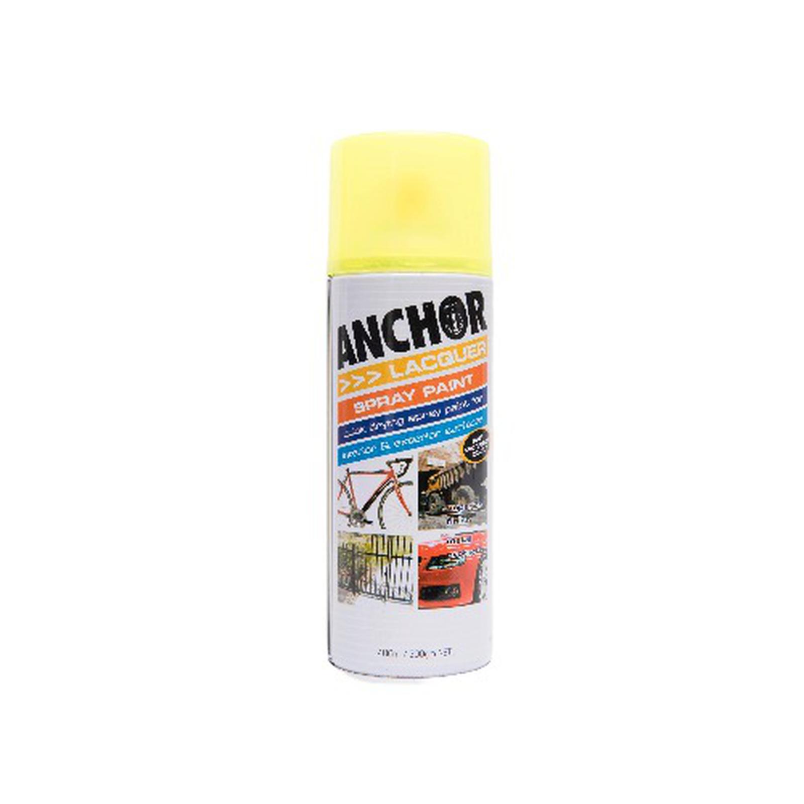Buy Anchor 300g Lacquer Spray Paint - Fluorescent Yellow - MyDeal Australia