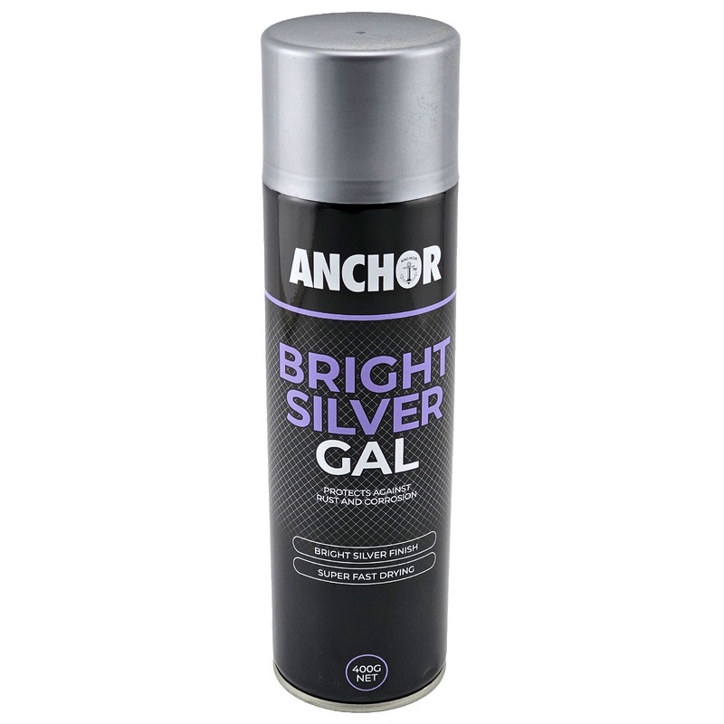 Buy Anchor 400g Bright Silver Gal Galvanising Spray Paint - MyDeal