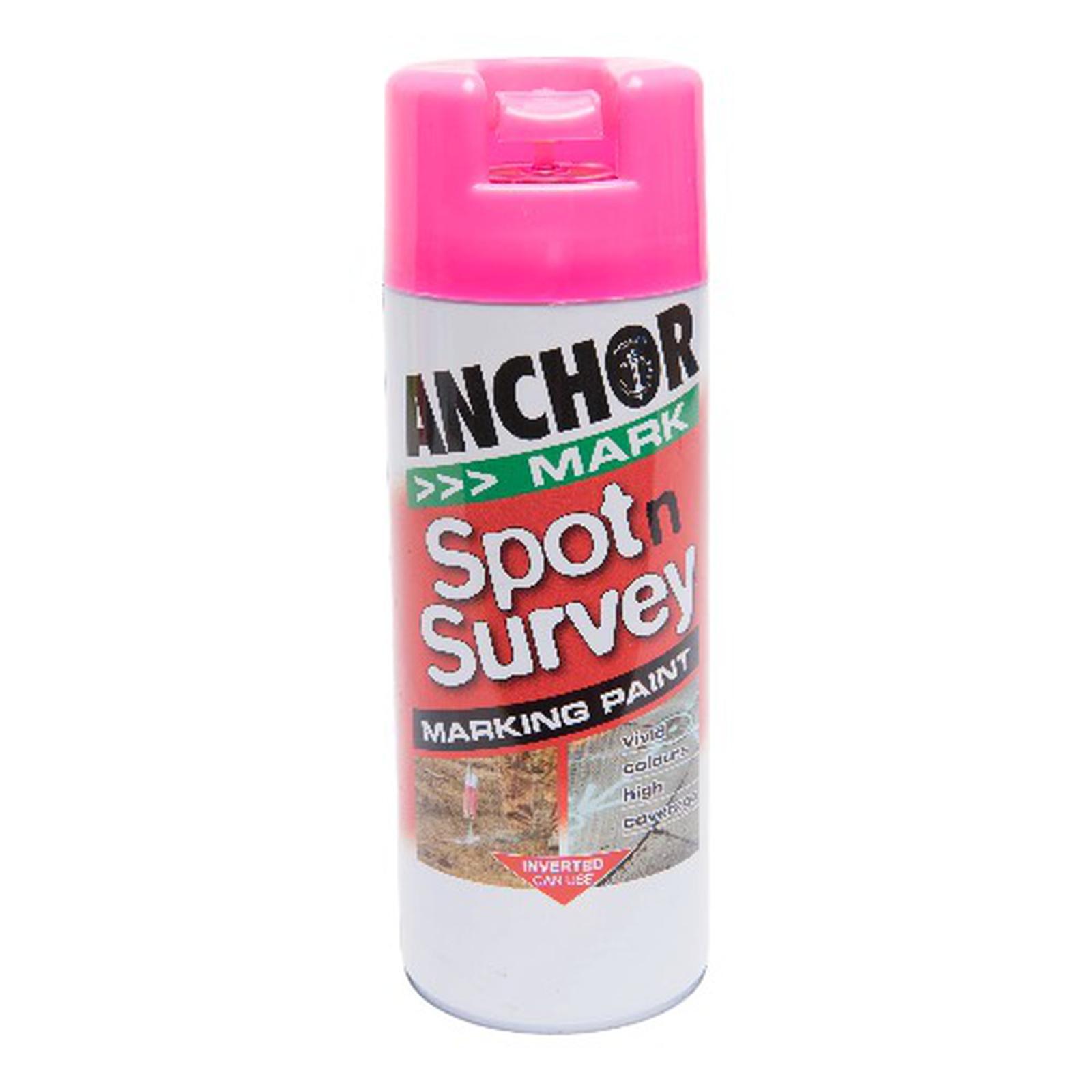 Buy Anchor Mark 350g Spot n Survey Marking Paint - Fluorescent Pink ...